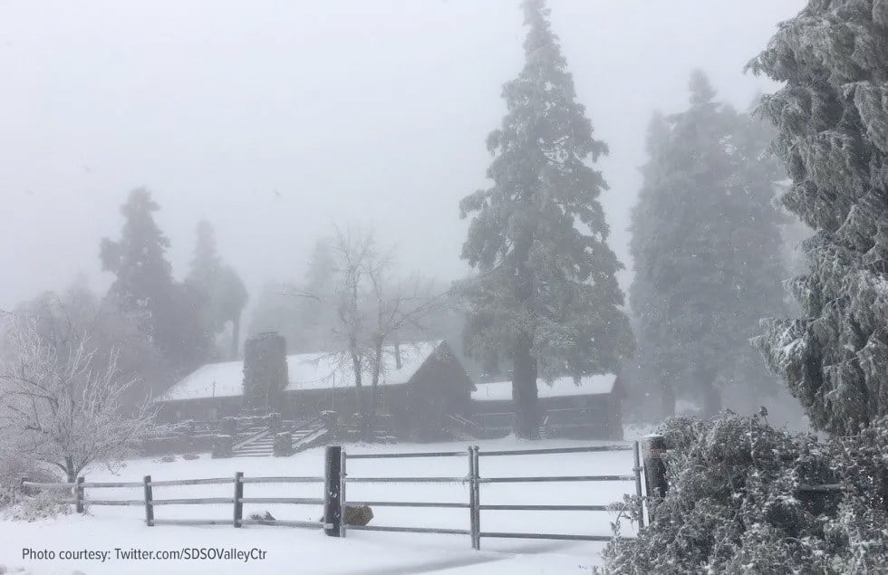 Winter storm brings snow to San Diego's mountains - CBS News 8 - San ... Winter storm brings snow to San Diego's mountains - CBS News 8 - San ...